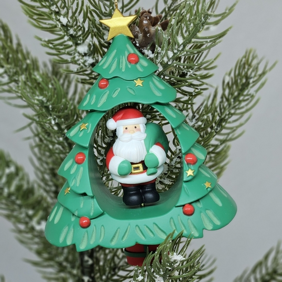 Hallmark | Holiday | Hallmark Spinning Santa Motion Christmas Ornament ...